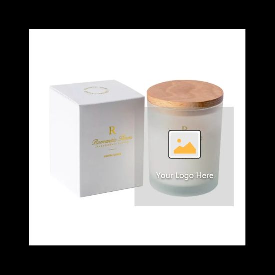 Custom frosted glass container candle vessel - Candle Vessels Wholesale ...