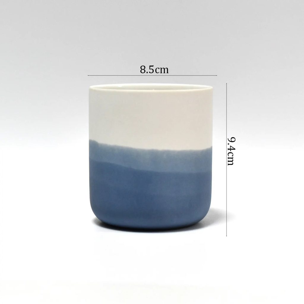 Blue and white ceramic candle pot candlestick - Candle Vessels ...